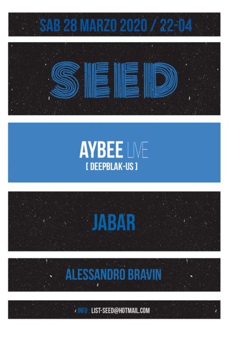 AYBEE LIVE // SEED (Italy) // March 28th 2020 – the diaspora agency